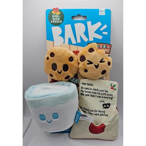 Bark | Dog | Bark Santas Workshop Toy Set For Dogs Milk Cookies Letter ...